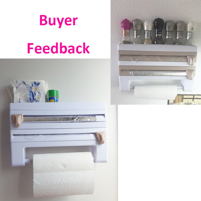 Kitchen Spice Organizer With Cling Film Aluminium Foil Rack - Funiyou