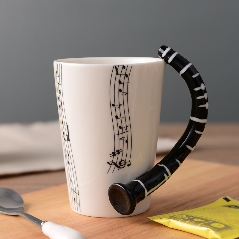 Music Note Guitar Mug Milk Coffee Cup -More Funny Cups - Funiyou