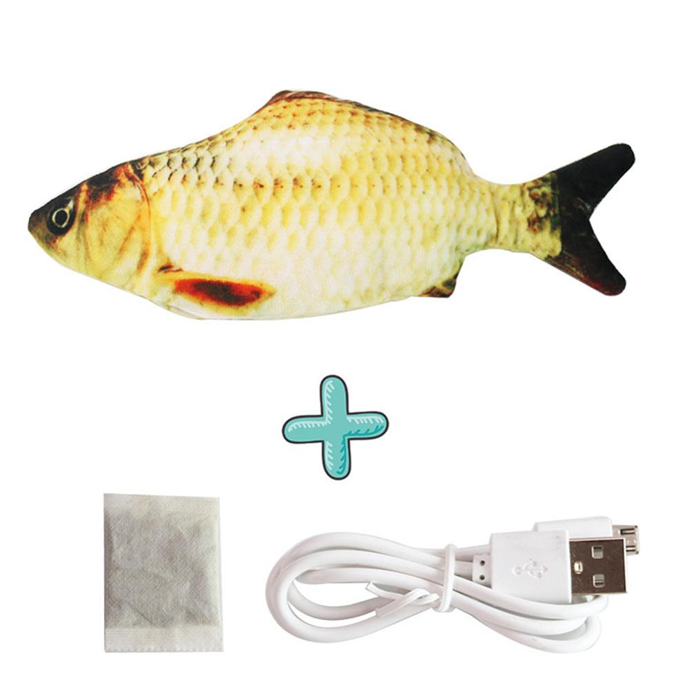Electronic 3D Cat Fish Plush Toys (USB Rechargeable) - Funiyou