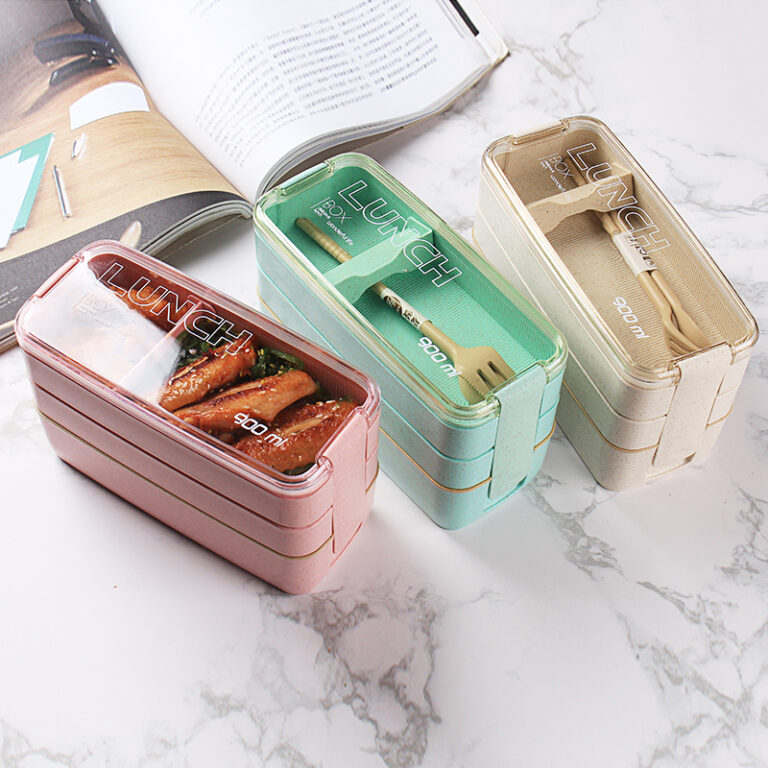 3-Layers Bento Lunch Box For Men Women - Funiyou