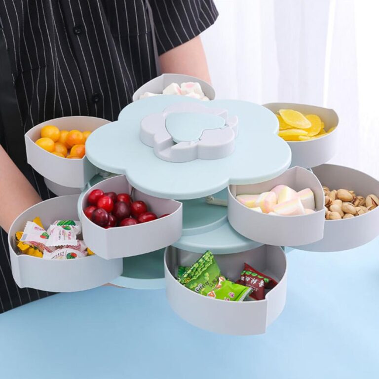 Rotating Nuts Snack Tray Candy Box with Phone Holder - Funiyou
