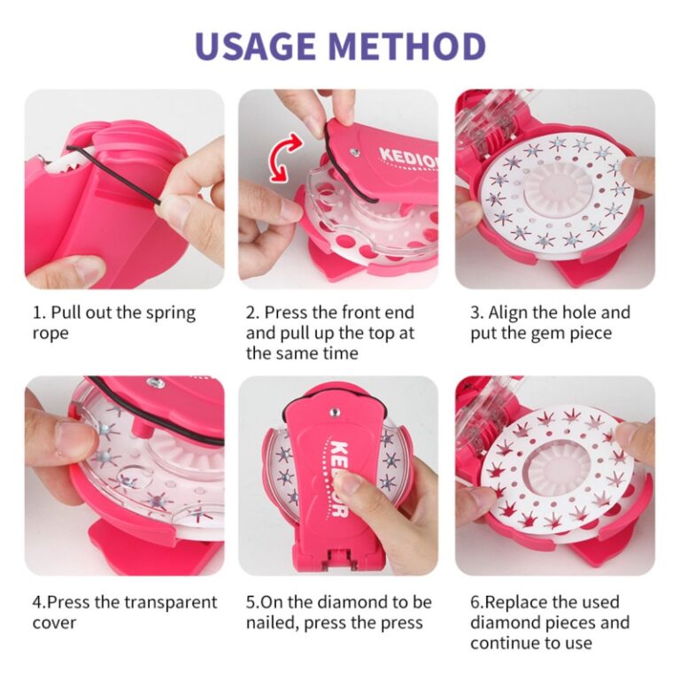 Bling Gem Set Toy for Hair Styling and Diy Making - Funiyou