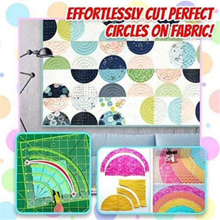 Easy Quilting Fabric Circle Cut Ruler DIY Patchwork Ruler - Funiyou