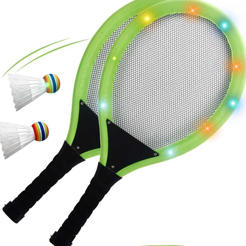 Portable Led Badminton Racket and Shuttlecock for Kids and Adults - Funiyou