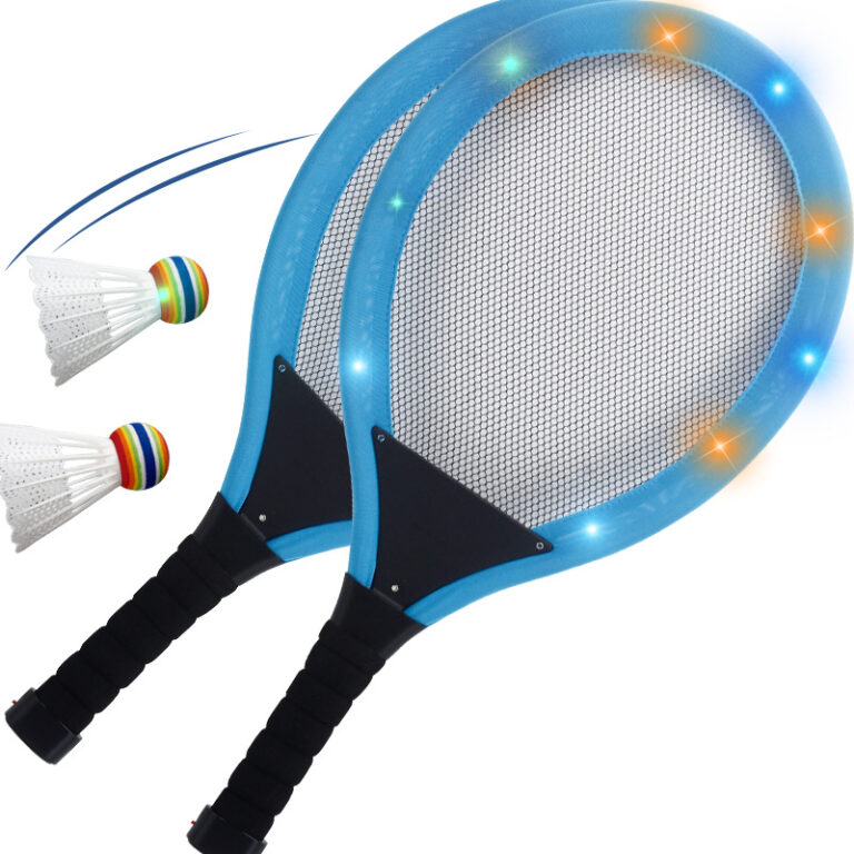 Portable Led Badminton Racket and Shuttlecock for Kids and Adults - Funiyou