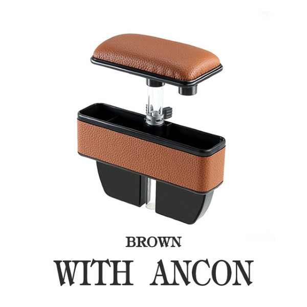 Adjustable Car Center Console Arm Rest Elbow Support Seat Gap Organizer ...