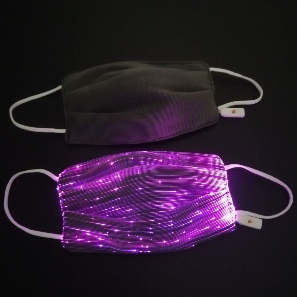 7 Color LED Light Optical Fiber Light Up Mask - Funiyou