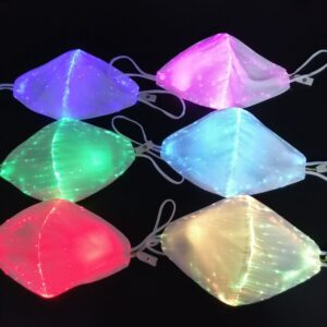 7 Color LED Light Optical Fiber Light Up Mask - Funiyou