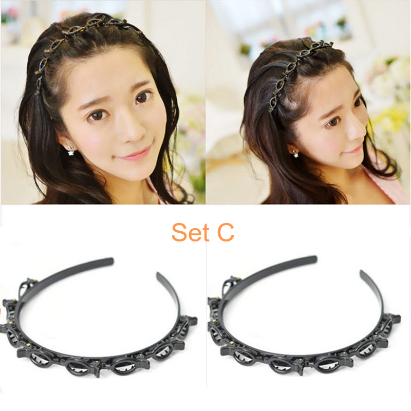 New Fashion Hair Braided Styling Headband Clips - Funiyou