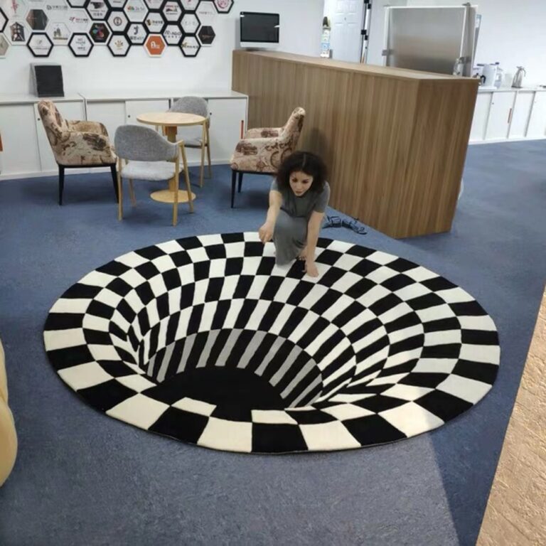 3D Optical Illusion Vortex Illusion Area Rugs - Funiyou