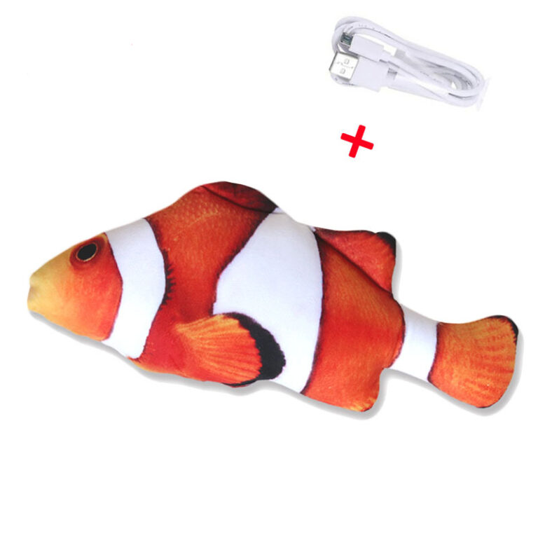 Electronic 3D Cat Fish Plush Toys (USB Rechargeable) - Funiyou