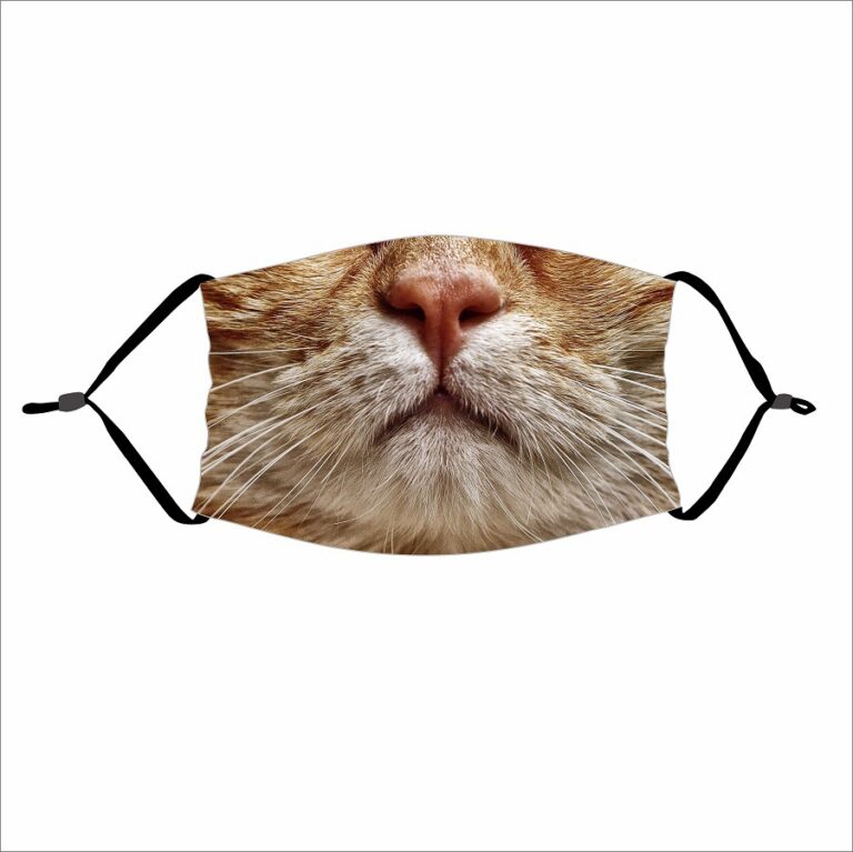 Cat Dog Cheetah Animal Print Face Mask Covid with Filter Pad - Funiyou