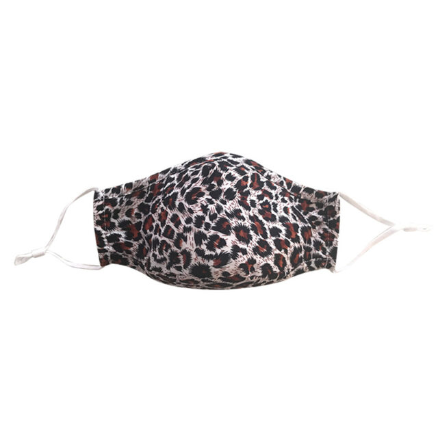 Leopard Print Face Mask Washable with Filter Pocket for Women - Funiyou