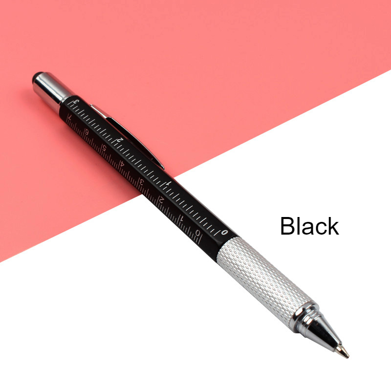 6 in 1 Multi-functional Stylus Pen (Pen with Ruler, Level, Screwdriver ...