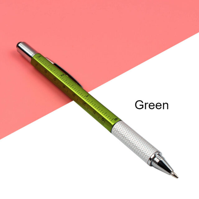 6 in 1 Multi-functional Stylus Pen (Pen with Ruler, Level, Screwdriver ...