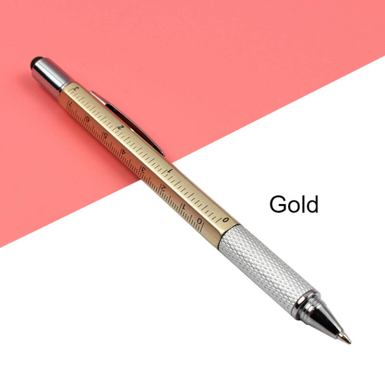 6 in 1 Multi-functional Stylus Pen (Pen with Ruler, Level, Screwdriver ...