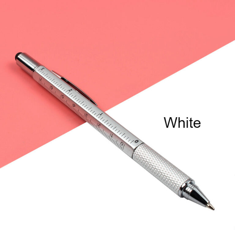 6 in 1 Multi-functional Stylus Pen (Pen with Ruler, Level, Screwdriver ...