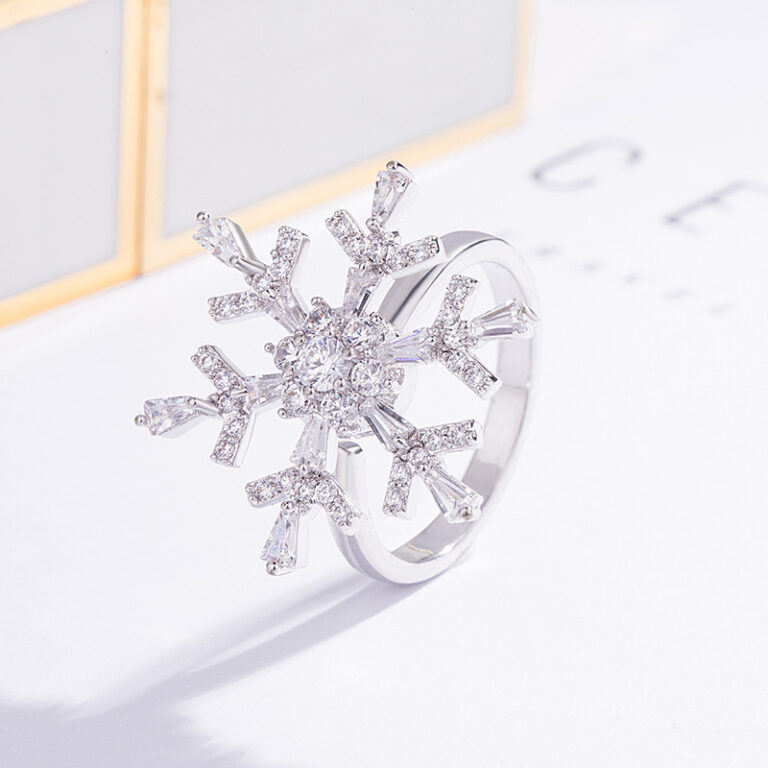 Dancing Rotating Snowflake Ring - Funiyou