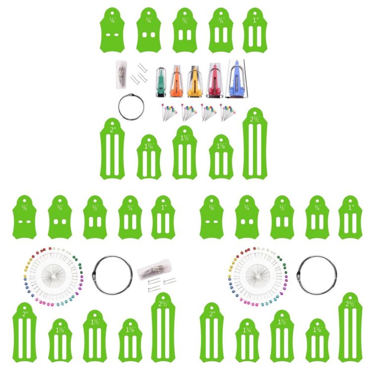 Bias Tape Fabric Maker Kit Set for Sewing Quilting Roll Sasher Tools ...