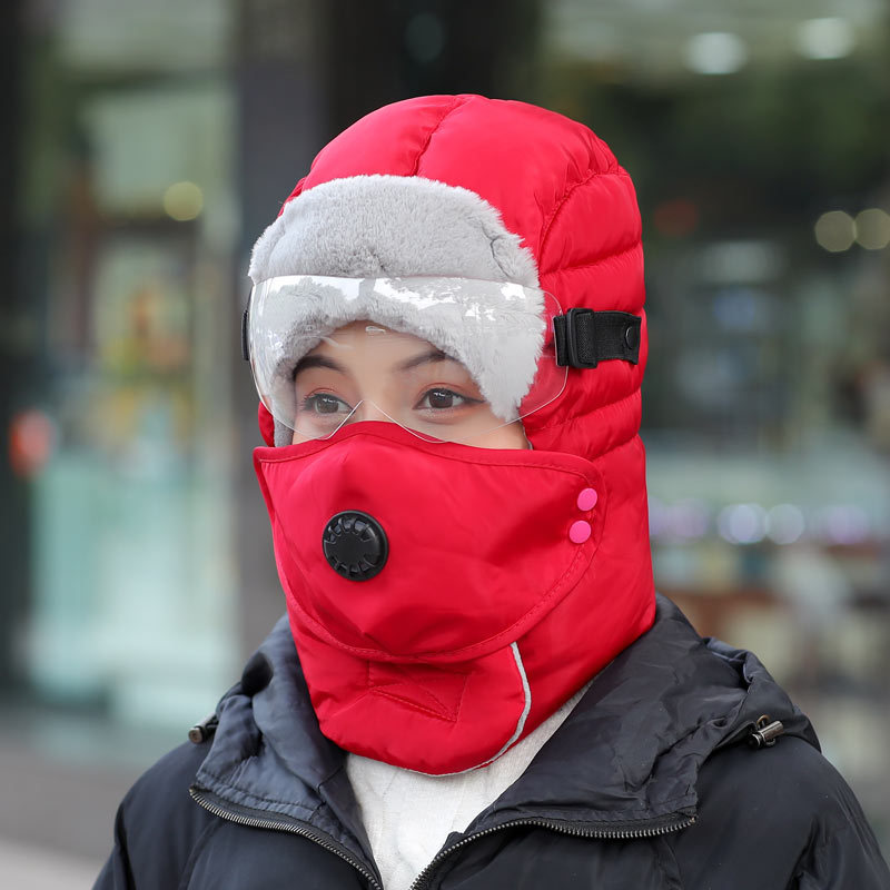Full Protection Warm Waterproof Winter Hats With Glasses - Funiyou