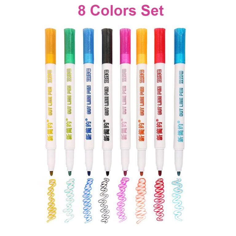 Double Lines Contour Color Art Pens - Funiyou