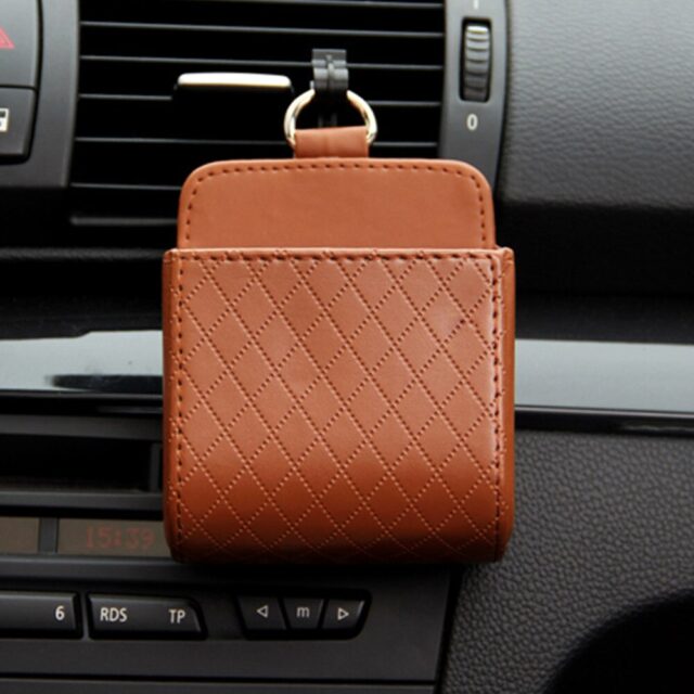 Car Hanging Leather Storage Organizer Box - Funiyou