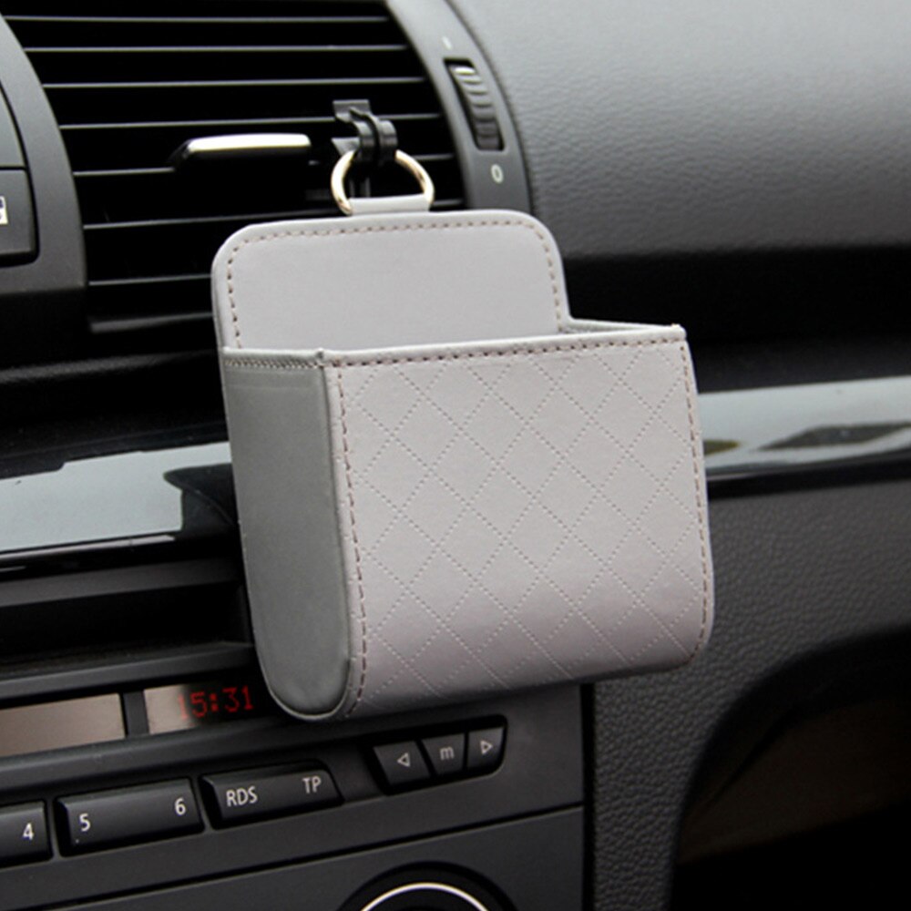 Car Hanging Leather Storage Organizer Box - Funiyou
