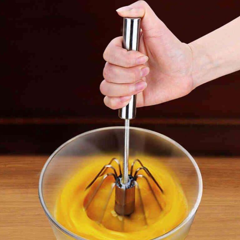 Semi-Automatic Stainless Steel Rotary Egg Beater Mixer - Funiyou